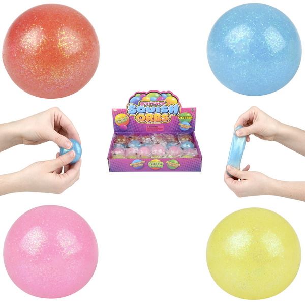 Tr30309 Squish Sticky Glitter Orbs