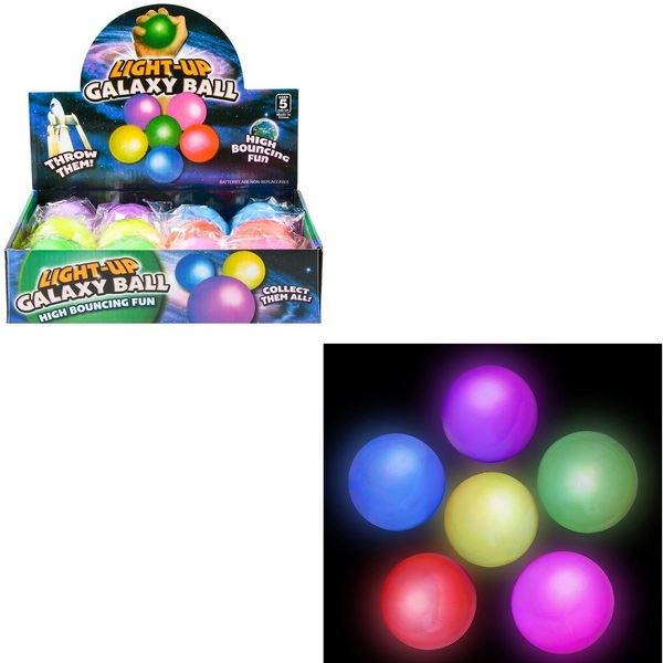 TR64604 Light-Up Super Bouncy Galaxy Ball